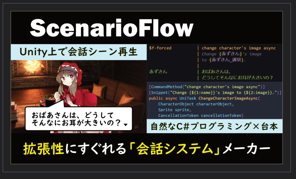 【1期Grow】ScenarioFlow: ゲーム開発におけるストーリー進行実装のための新たなアーキテクチャの提案 | 福岡未踏的人材発掘・育成コンソーシアム